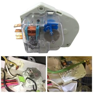 215846602 Refrigerator Defrost Timer Repl.#215846606 240371001 for Frigidaire Kenmore Gibson Kelvinator Tappan Uni Westinghouse Crosley Electrolux F000111695, G000187484, G172706 by BLUE ELF