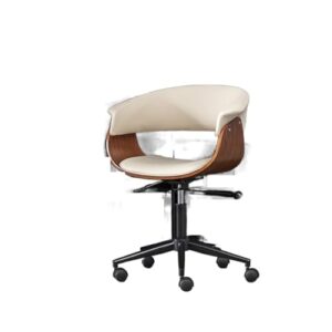 ren sheng computer chair, gaming chairs office furniture wood computer chairs leather chair lifting office chairs chair (color : white 60x85cm)