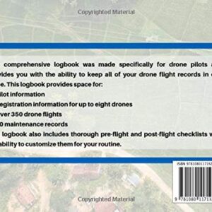 The Drone Pilot Logbook: Drone Flight & Maintenance Logbook with Pre-flight and Post-flight Checklists