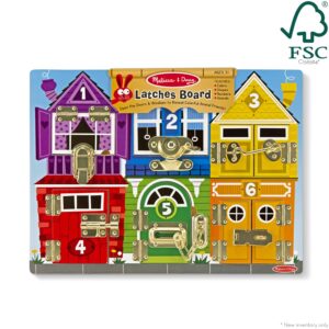 Melissa & Doug Latches Wooden Activity Board