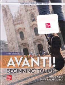 avanti! beginning italian | fifth edition | annotated edition