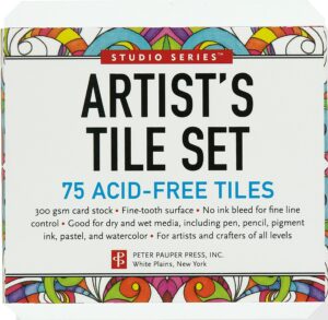 studio series artist's tiles: white (75 pack)