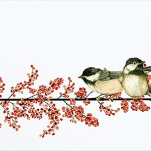 Winterberry & Chickadees Deluxe Boxed Christmas/ Holiday/ Greeting Cards