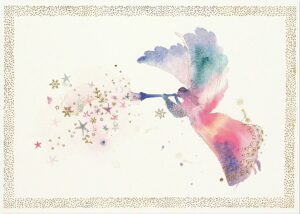 watercolor angel deluxe boxed holiday/christmas/greeting cards)