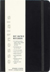 essentials dot matrix notebook, a5 size