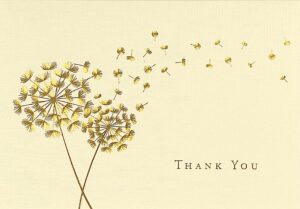 dandelion wishes thank you notes (stationery, note cards, boxed cards)