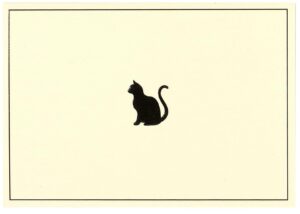 black cat note cards (stationery, boxed cards)