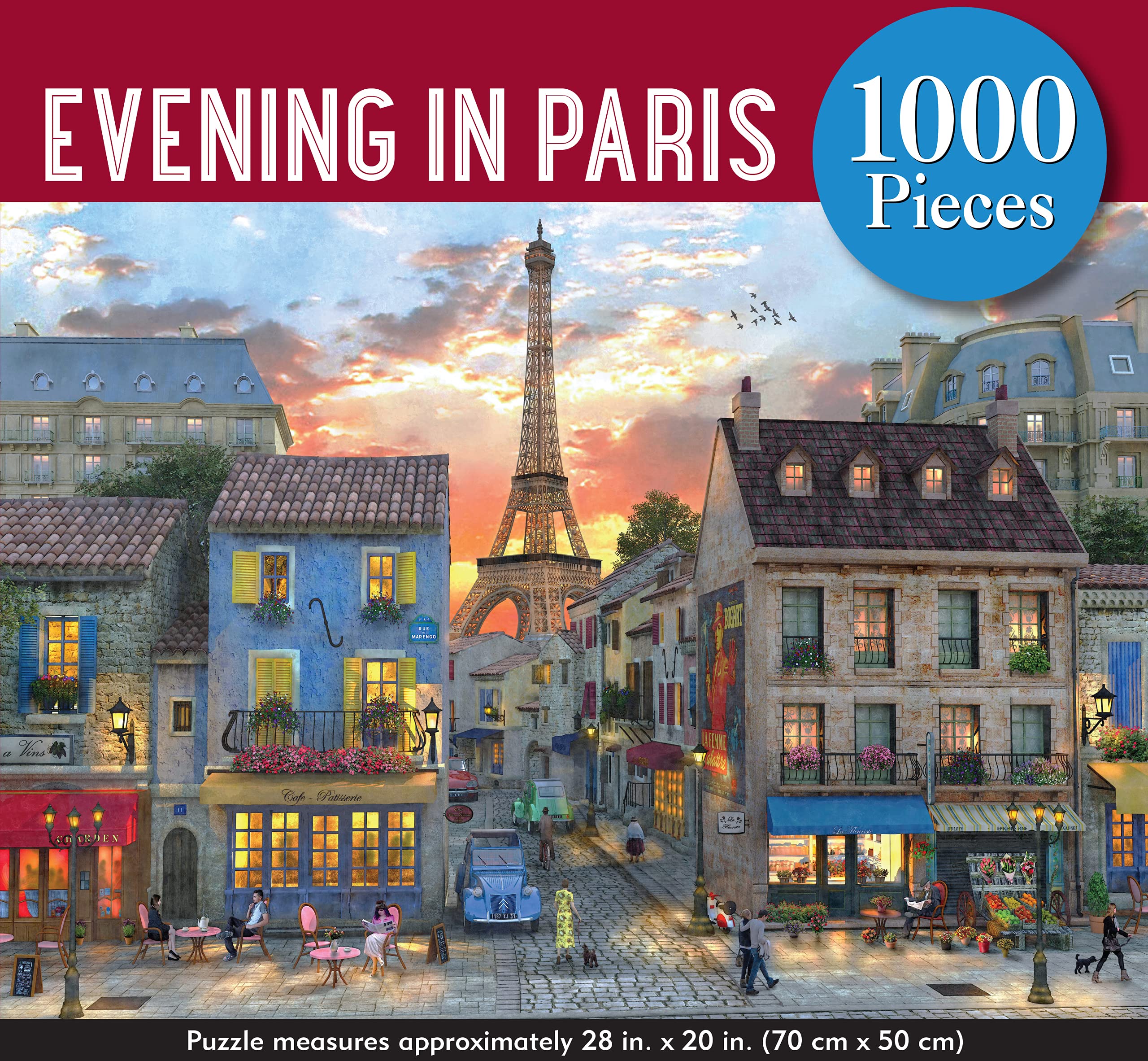 PETER PAUPER PRESS Evening in Paris 1000 Piece Jigsaw Puzzle