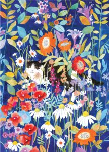 peter pauper press garden cat 1000 piece jigsaw puzzle