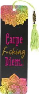 carpe f*cking diem beaded bookmark