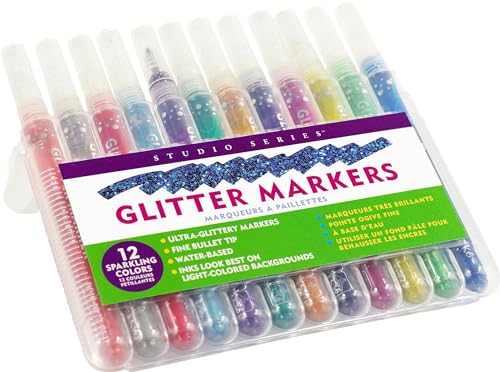 Studio Series Glitter Marker Set (12-piece set)