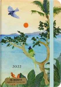 2022 tropical paradise weekly planner (16-month engagement calendar)