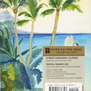 2022 Tropical Paradise Weekly Planner (16-Month Engagement Calendar)