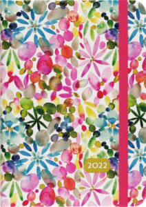 2022 watercolor garden weekly planner (16-month engagement calendar)