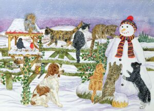 peter pauper press snowman and friends 1000 piece jigsaw puzzle