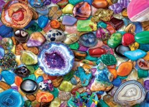 peter pauper press crystals and gemstones 1000 piece jigsaw puzzle