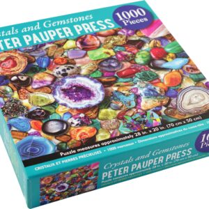 PETER PAUPER PRESS Crystals and Gemstones 1000 Piece Jigsaw Puzzle