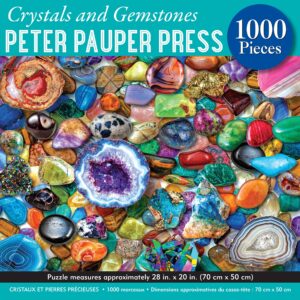 PETER PAUPER PRESS Crystals and Gemstones 1000 Piece Jigsaw Puzzle