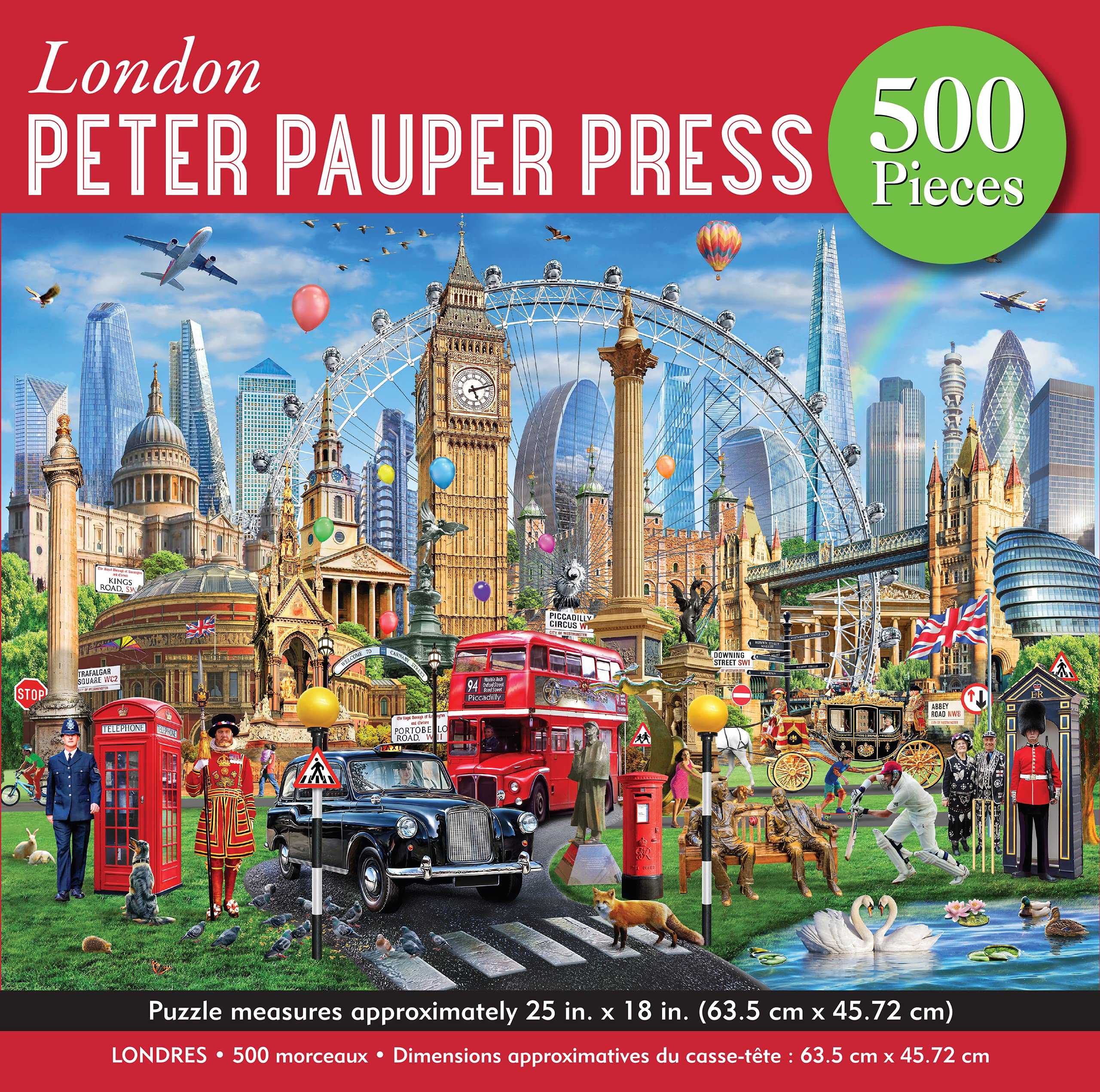 PETER PAUPER PRESS London 500 Piece Jigsaw Puzzle