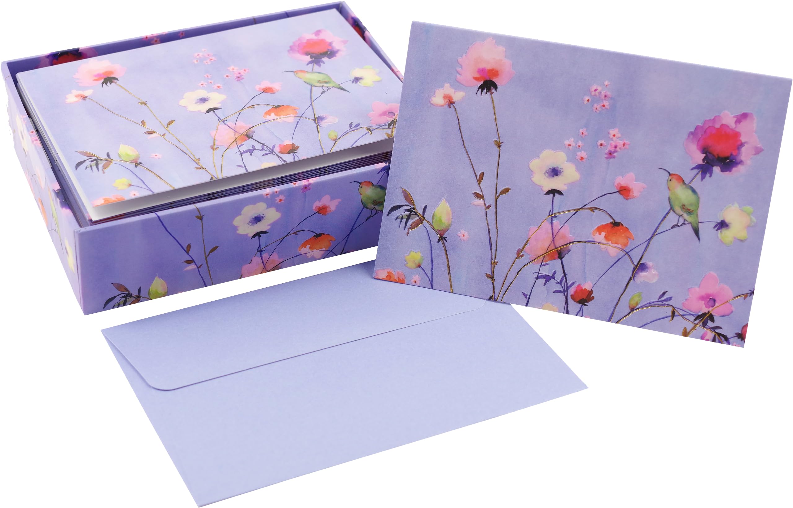 Lavender Wildflowers Note Cards (Stationery, Boxed Cards)