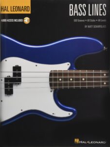 bass lines - hal leonard bass method book/online audio