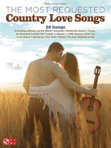 the most requested country love songs - piano, vocal and guitar chords