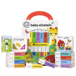 Baby Einstein - My First Library Board Book Block 12-Book Set - First Words, Alphabet, Numbers, and More! - PI Kids