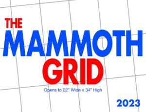 2023 mammoth grid large format wall calendar