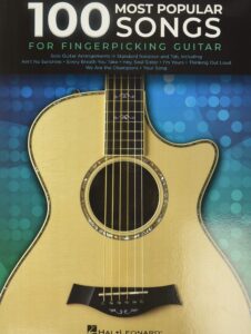 100 most popular songs for fingerpicking guitar: solo guitar arrangements in standard notation and tab