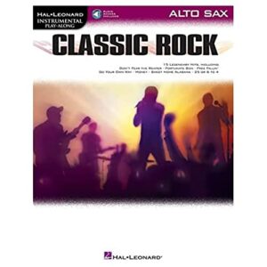 classic rock: instrumental play-along for alto sax