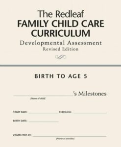 the redleaf family child care curriculum developmental assessment (pack of 10 )