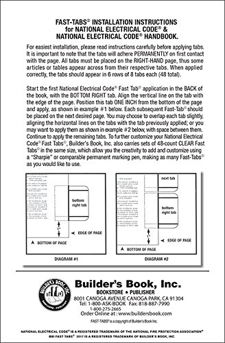 2017 National Electrical Code NEC Softcover Tabs