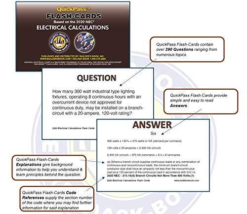 2020 Electrical Calculation QuickPass Flash-Cards