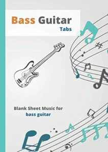 bass guitar tabs: blank sheet music pages with tab lines for 4 string bass