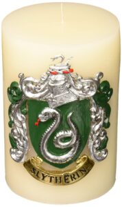 harry potter slytherin sculpted insignia candle