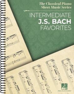 intermediate j.s. bach favorites - the classical piano sheet music series