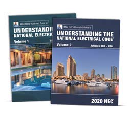 mike holt's understanding the 2020 nec volume 1 and 2 textbook set