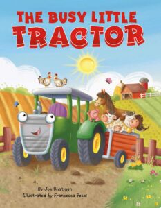 the busy little tractor - childen's padded board book