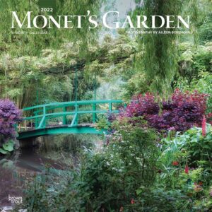 monet's garden 2022 12 x 12 inch monthly square wall calendar, impressionism artist outdoor