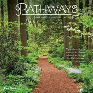 pathways 2022 12 x 12 inch monthly square wall calendar by brush dance, photography journey scenic nature