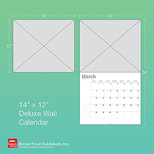 Kitchen 2022 14 x 12 Inch Monthly Deluxe Wall Calendar with Foil Stamped Cover, Cooking Home