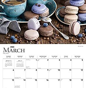 Kitchen 2022 14 x 12 Inch Monthly Deluxe Wall Calendar with Foil Stamped Cover, Cooking Home