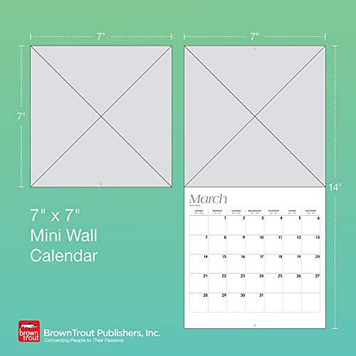 BTS OFFICIAL 2022 7 x 7 Inch Monthly Mini Wall Calendar, K-Pop Bangtan Boys Music