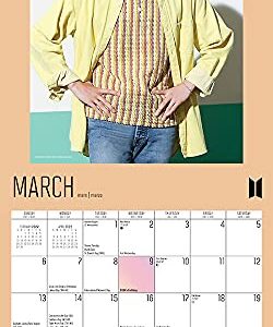 BTS OFFICIAL 2022 7 x 7 Inch Monthly Mini Wall Calendar, K-Pop Bangtan Boys Music