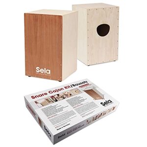 sela se 001 snare cajon kit with instructions and audio cd, natural, standard (se001)