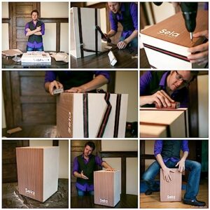 Sela SE 001 Snare Cajon Kit with Instructions and Audio CD, Natural, Standard (SE001)