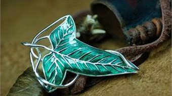 Elven Cloak Leaf Clasp Costume Accessory, Enamel Pins Brooch for Women Men Suit Pendant Necklace ,Cloak Clasp Brooches Cosplay Jewelry