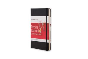 moleskine passion journal, recipe, hard cover, large (5" x 8.25") black