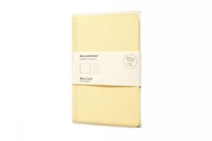 moleskine journey note card with envelope, (3.5" x 5.5") plain/blank, frangipane yellow