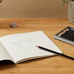 Moleskine Art Sketch Album, Soft Cover, Square (7.5" x 7.5") Plain/Blank, Black, 88 Pages